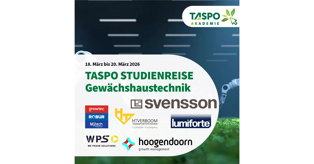 TASPO Studienreise: Gewächshaustechnik